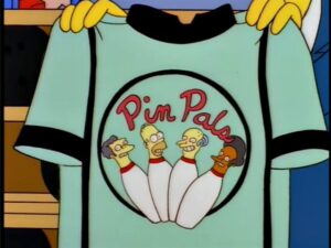 celebra el exito como homero simpson